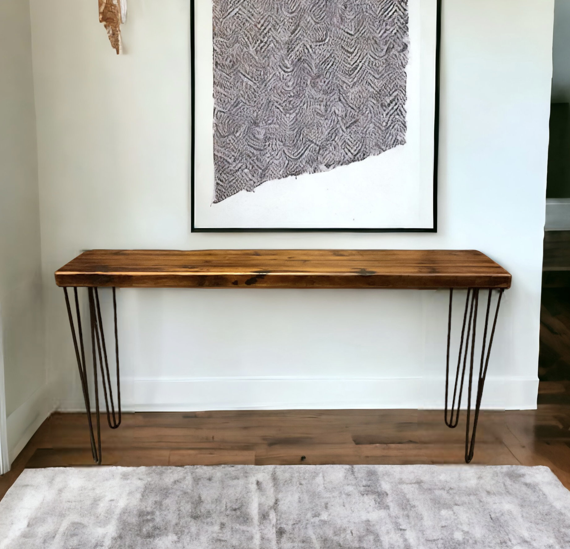 Heirloum Reclaimed Wood Entry/Console Table with Hairpin Legs | Wayfair