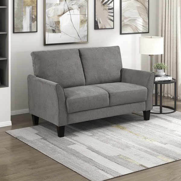 Winston Porter Laffey 56" Modern Upholstered Loveseat – Compact 2 ...
