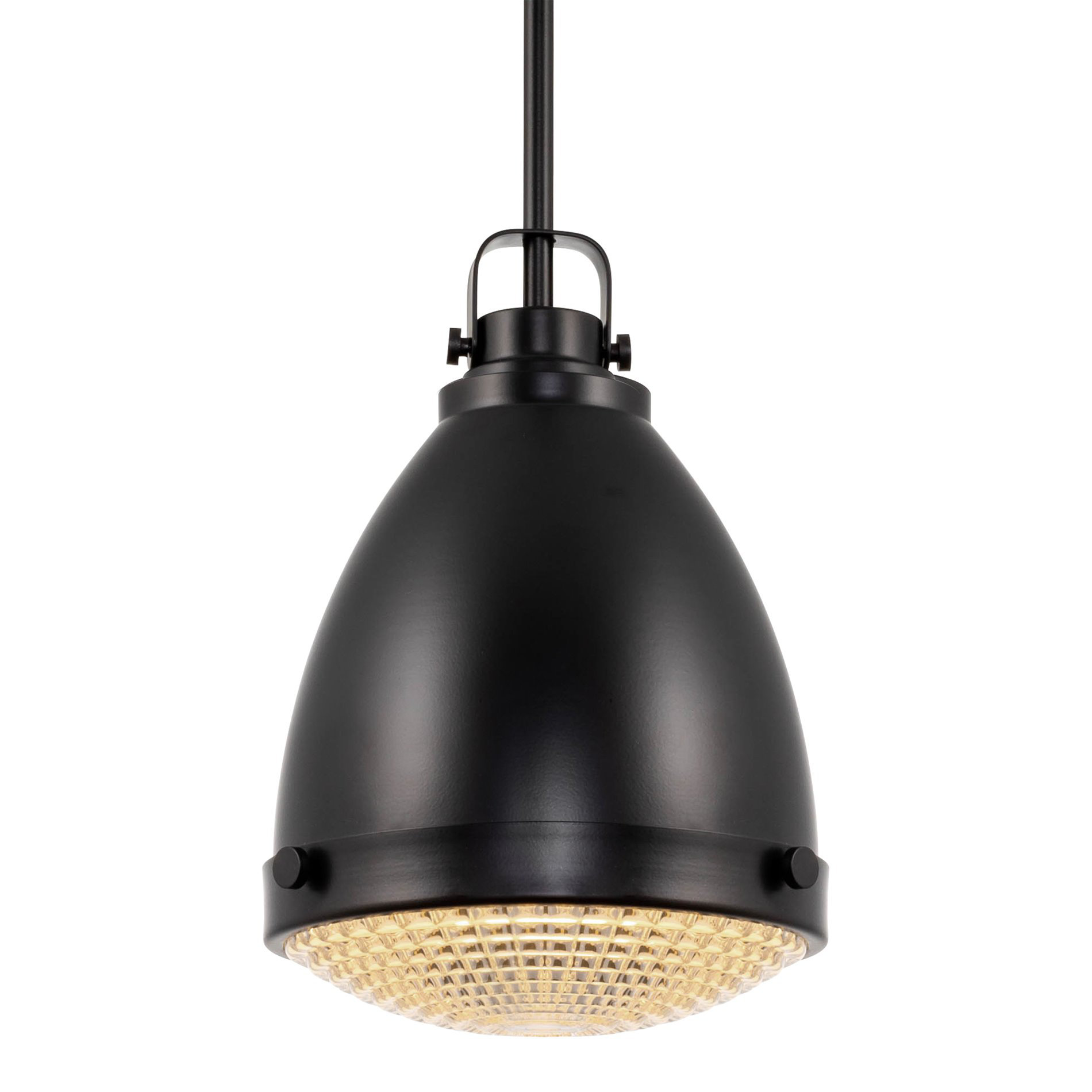 17 Stories Joelton 1 - Light Black Bell Pendant | Wayfair