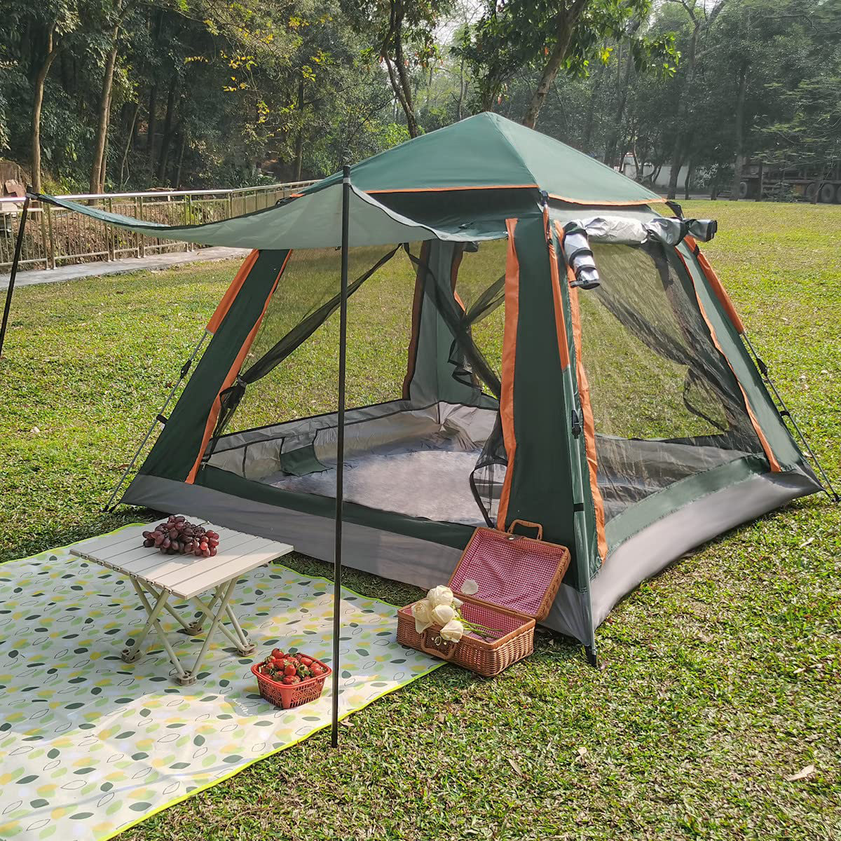 LIFETIME FLOORING LLC Pop Up Tents For Camping, 2/3/4 Person Camping ...