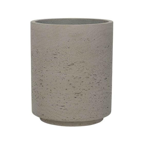 Ebern Designs Round Rough Grey Planter 7.1" H Pot for Plants | Wayfair