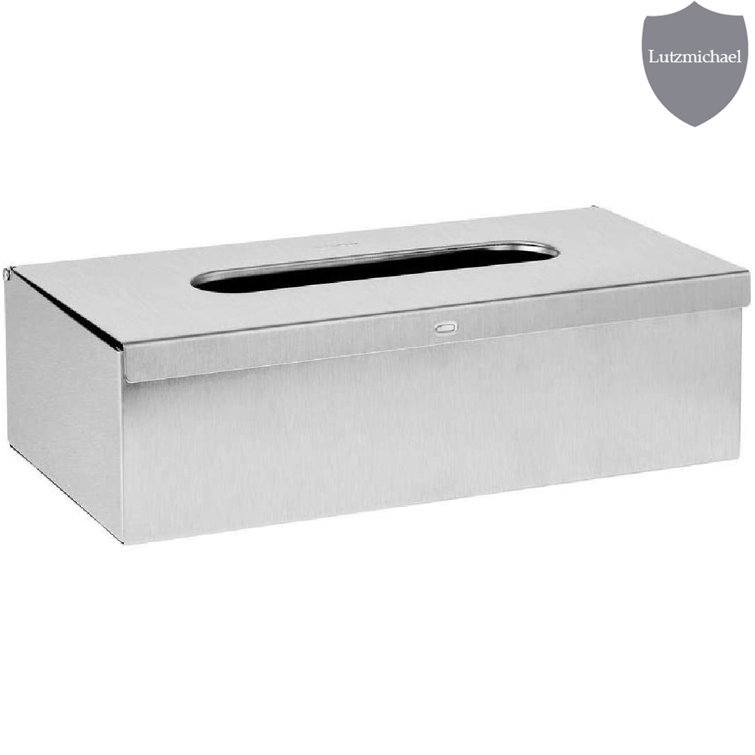 Latitude Run® Brushed Stainless Steel Facial Tissue Box Cover And ...