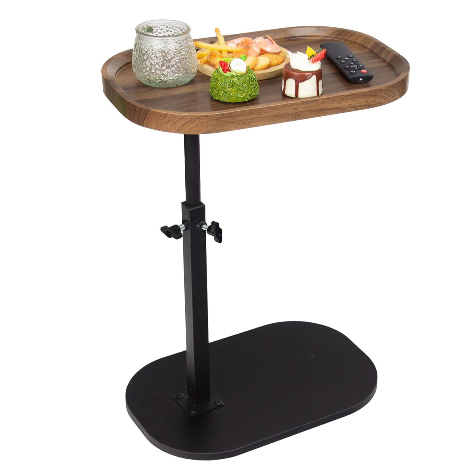 Latitude Run® Side Table Adjustable Height, 360°Swivel C Shaped End ...