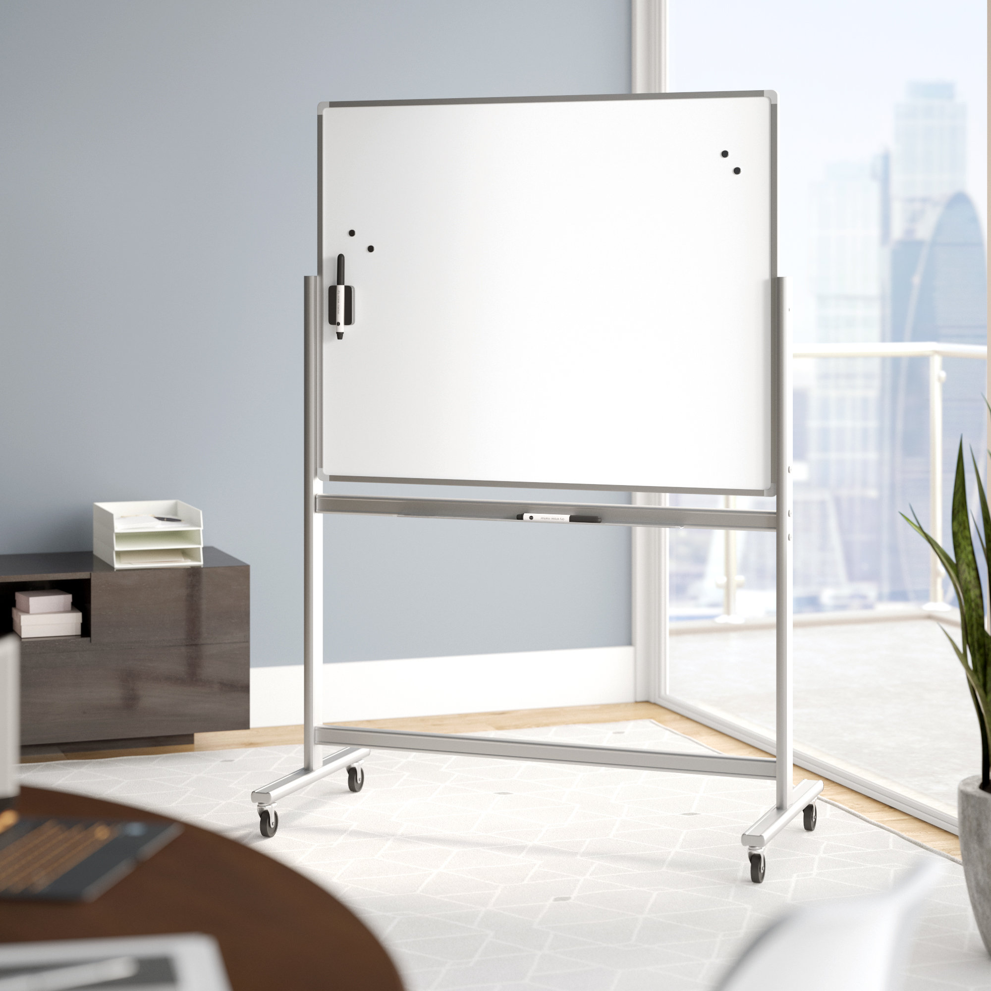 Inbox Zero Dry Erase Magnetic Mobile Glass Board & Reviews - Wayfair Canada