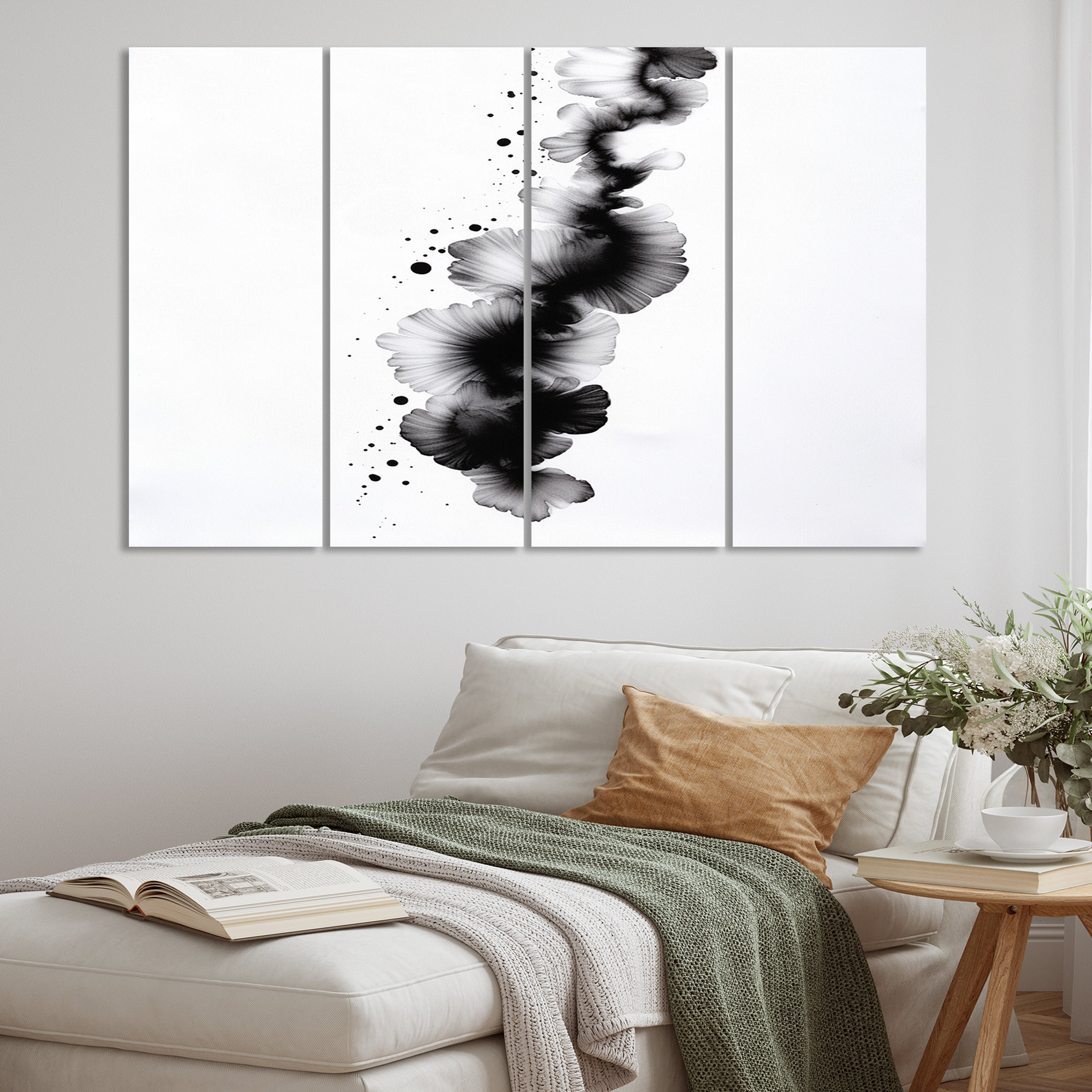 Wrought Studio " Subtle Ink Monochromatic Symphony " 4 - Pieces ...