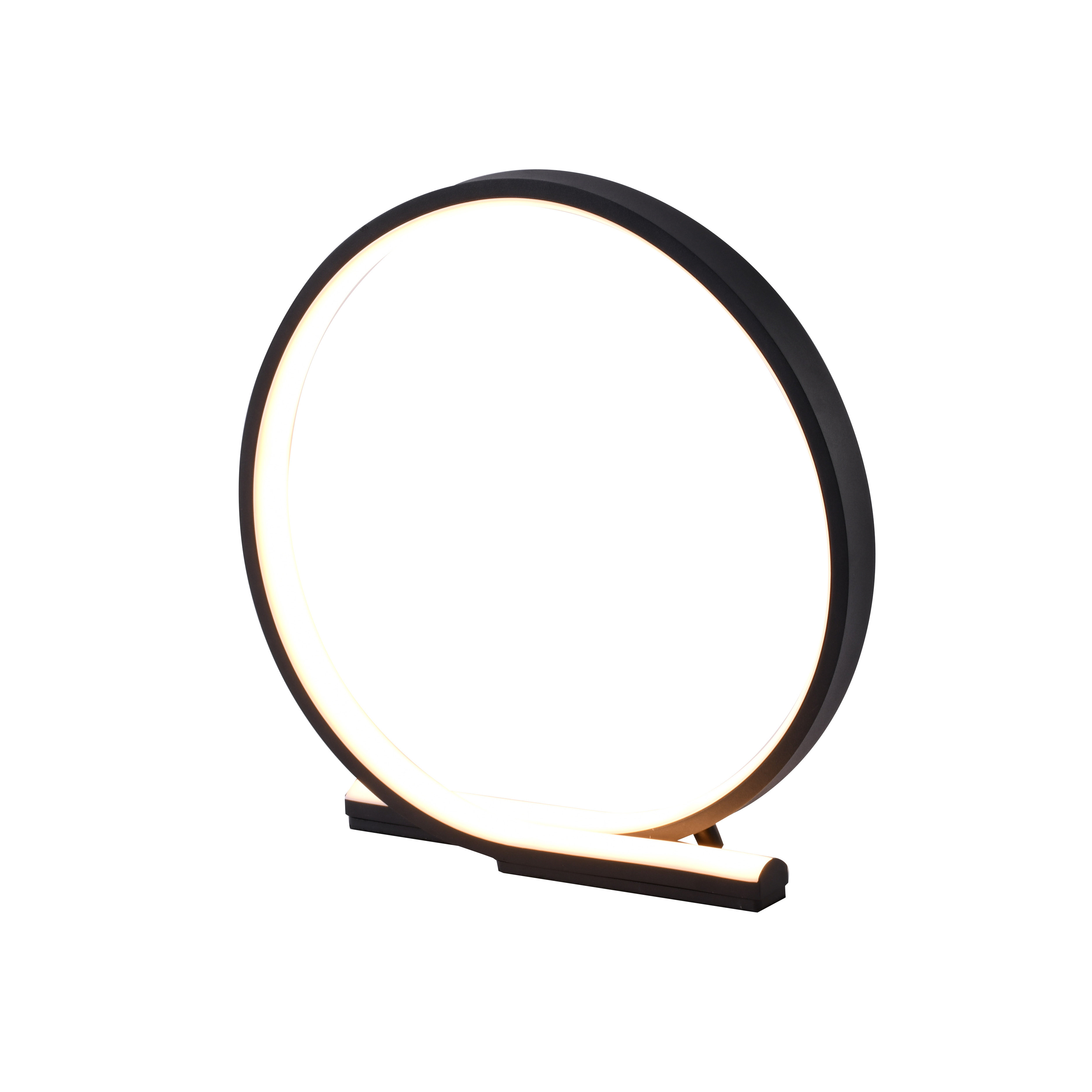 Orren Ellis Lukach Cette lampe de table à DEL possède un fini noir mat ...