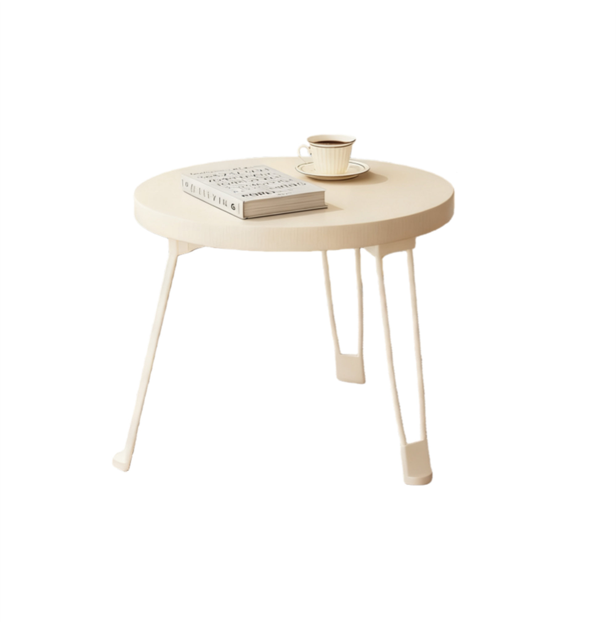 Ebern Designs Mobile Round Table Folding Sofa Side Table - Wayfair Canada