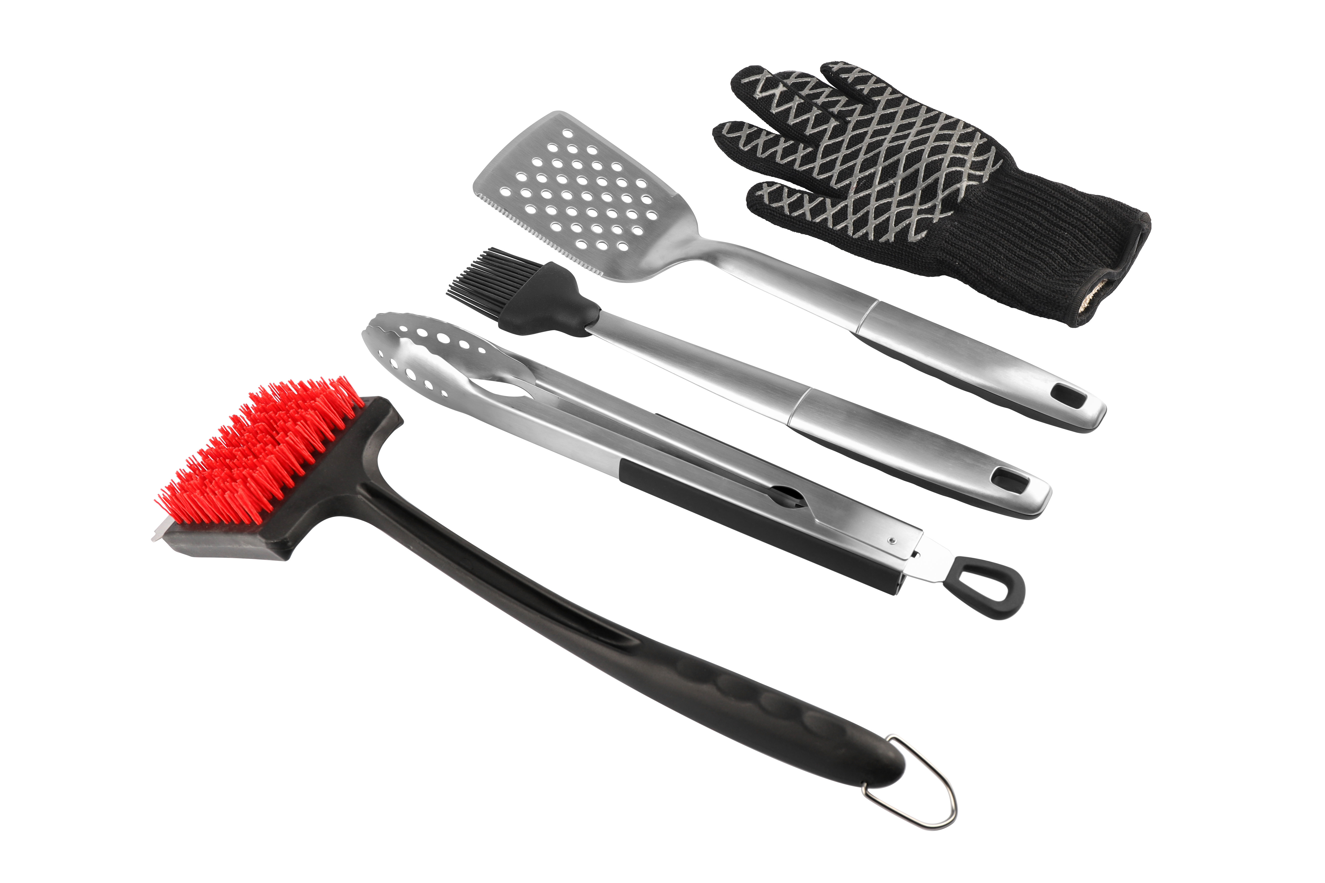 Pitmaster King Clean BBQ Essentials 5Pc Grilling Tool Set & Reviews ...