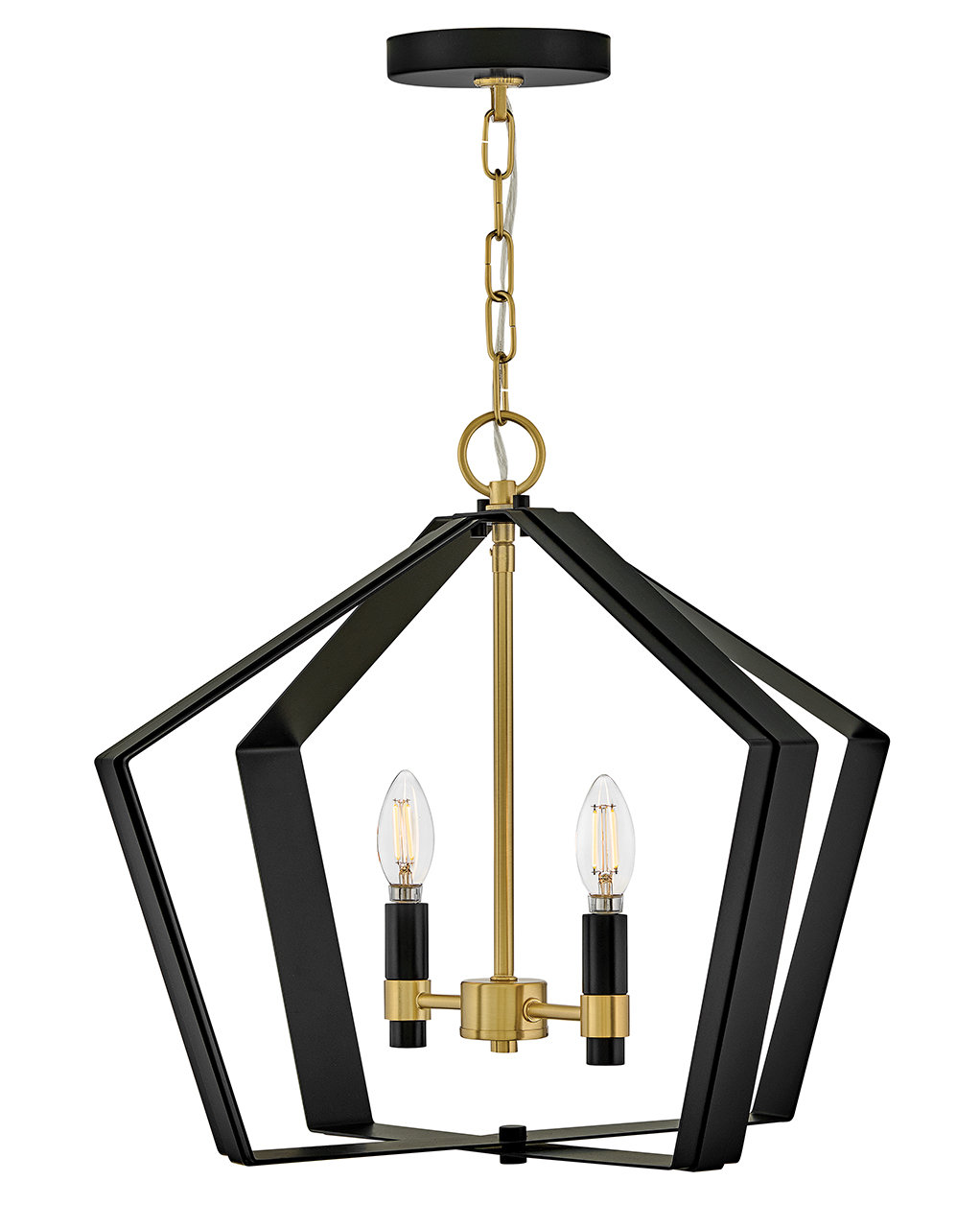 Lark Sammi 20" 2-Light Candle Open Frame Pendant | Wayfair