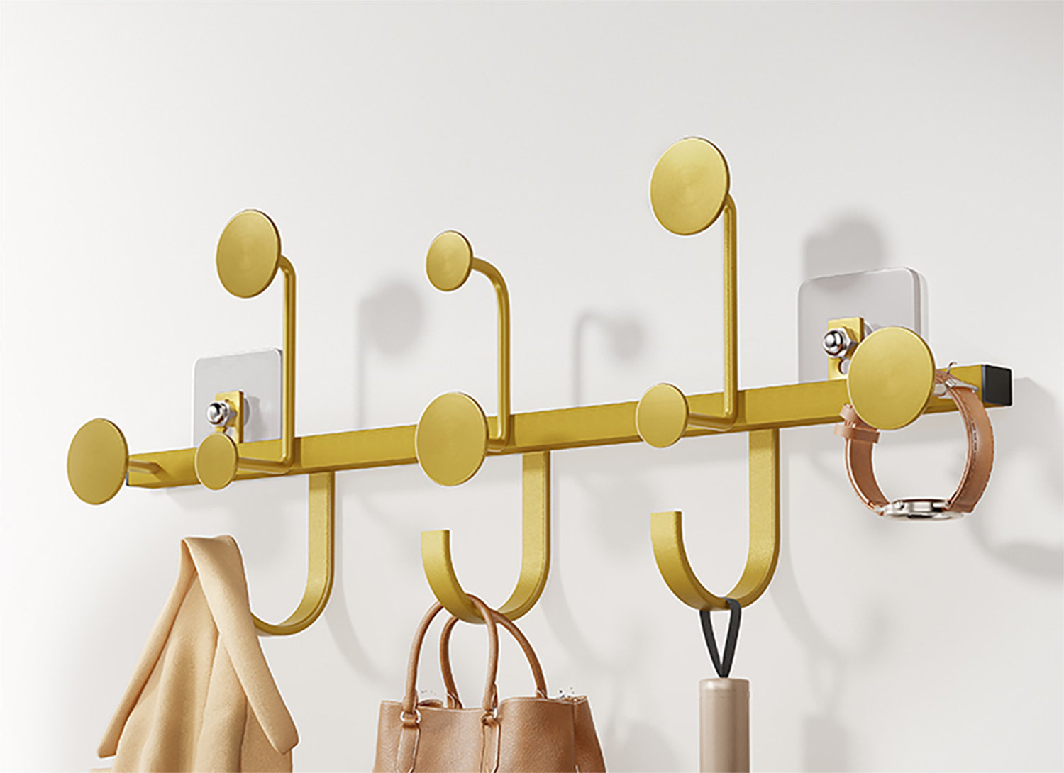 Ebern Designs 3 - Hook Coat Rack | Wayfair