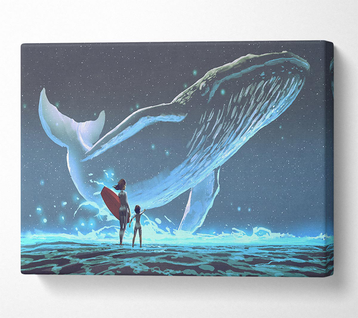 Zoomie Kids Spirit Whale Splash - Wrapped Canvas Graphic Art | Wayfair ...
