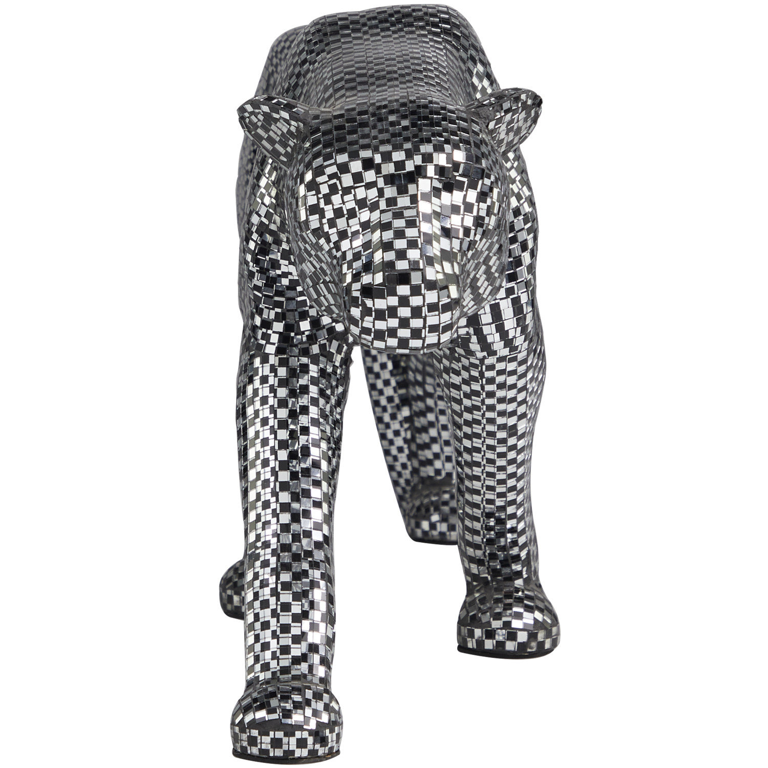 Bungalow Rose Mikayeel Mirrored Leopard Sculpture | Wayfair