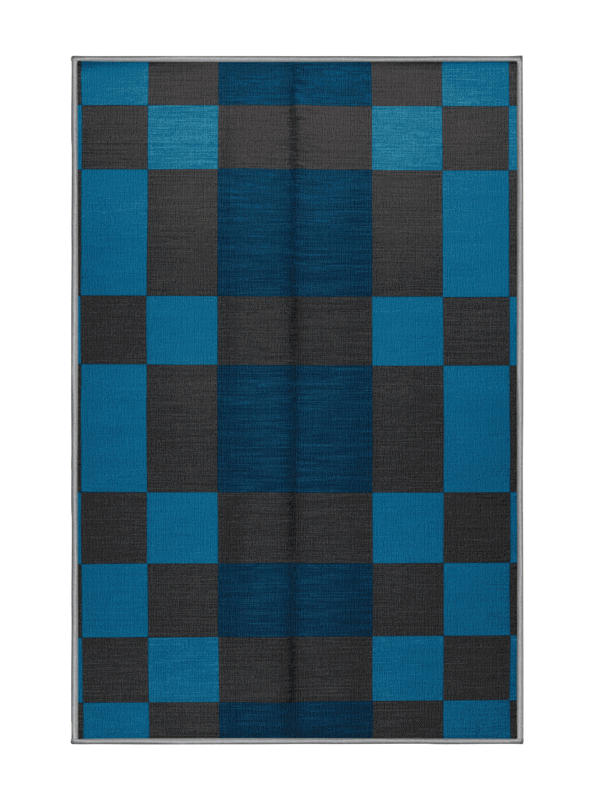 Hokku Designs Machine Washable Checkered Gray Area Rug | Wayfair