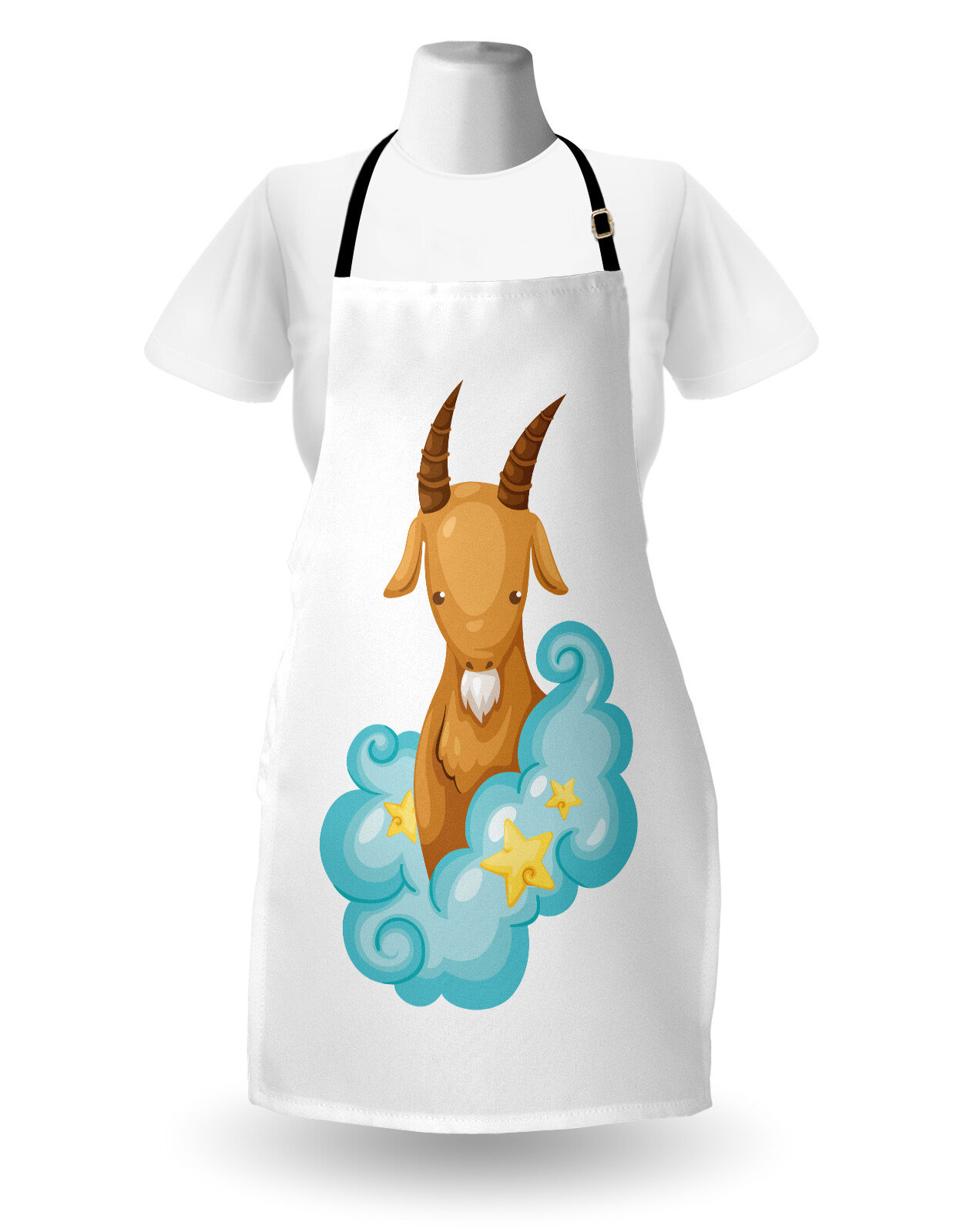 East Urban Home Zodiac Capricorn Apron Unisex, Cartoon Goat, Adult Size ...