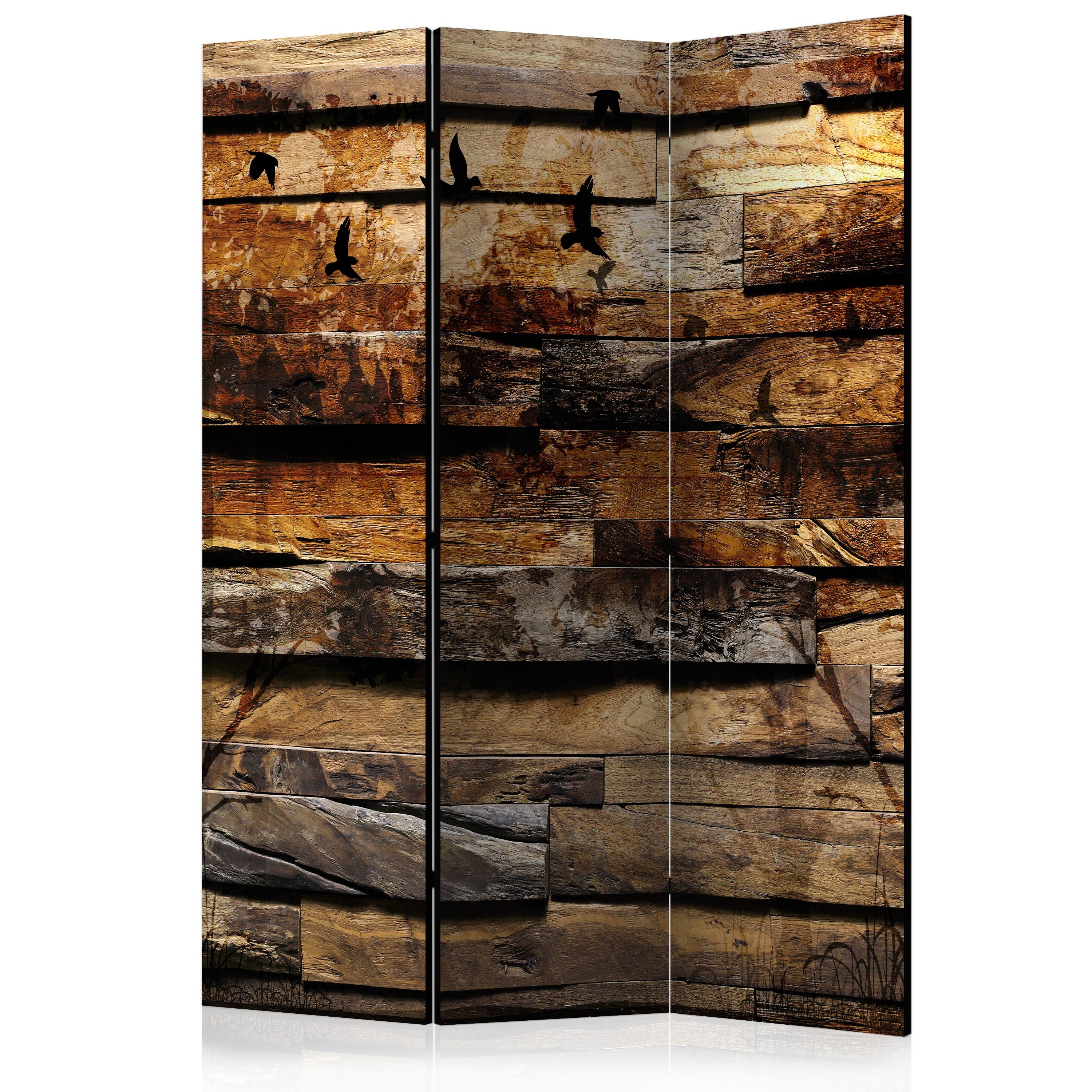 East Urban Home Altavista Reflection of Nature Solid Wood Folding Room ...