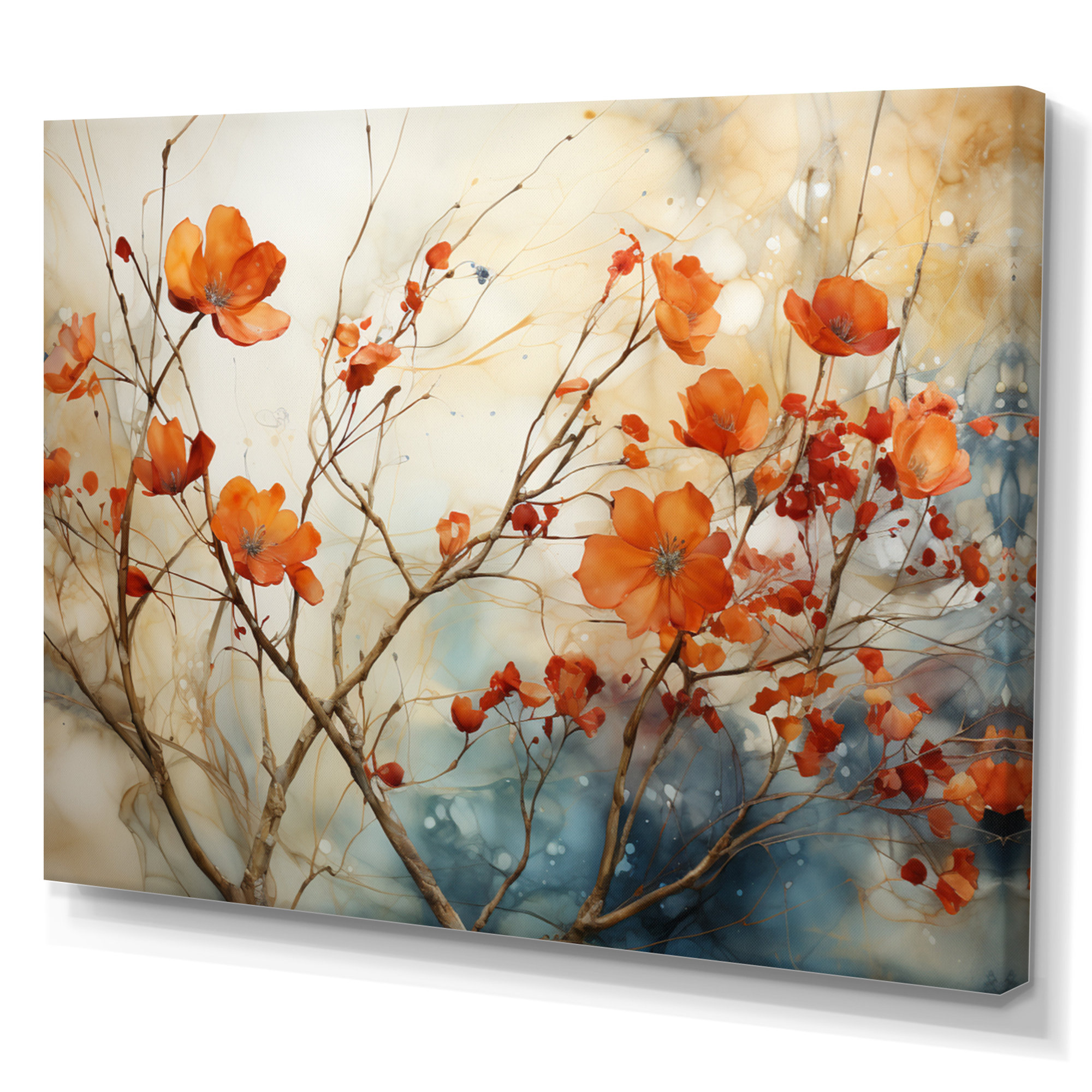 Red Barrel Studio® Maple Trees Glowing Embers II - Tree Maple Wall Art ...