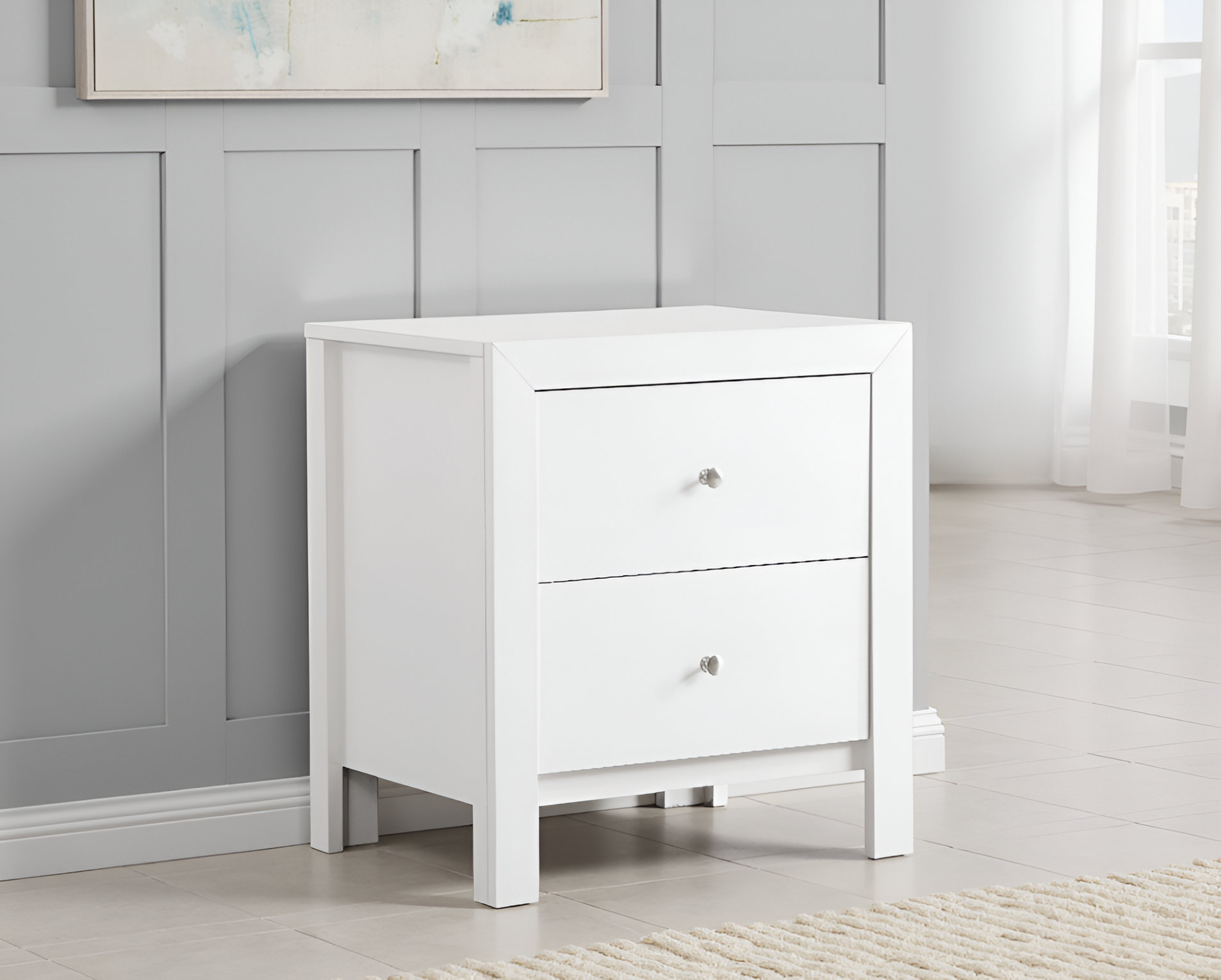 Latitude Run® Jarett Grey Nightstand - Wayfair Canada