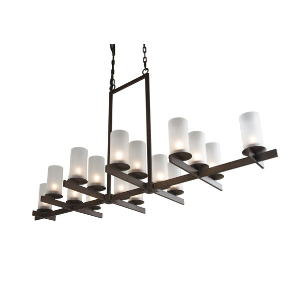 Meyda Lighting Dante 16 - Light Kitchen Island Modern Linear Chandelier ...
