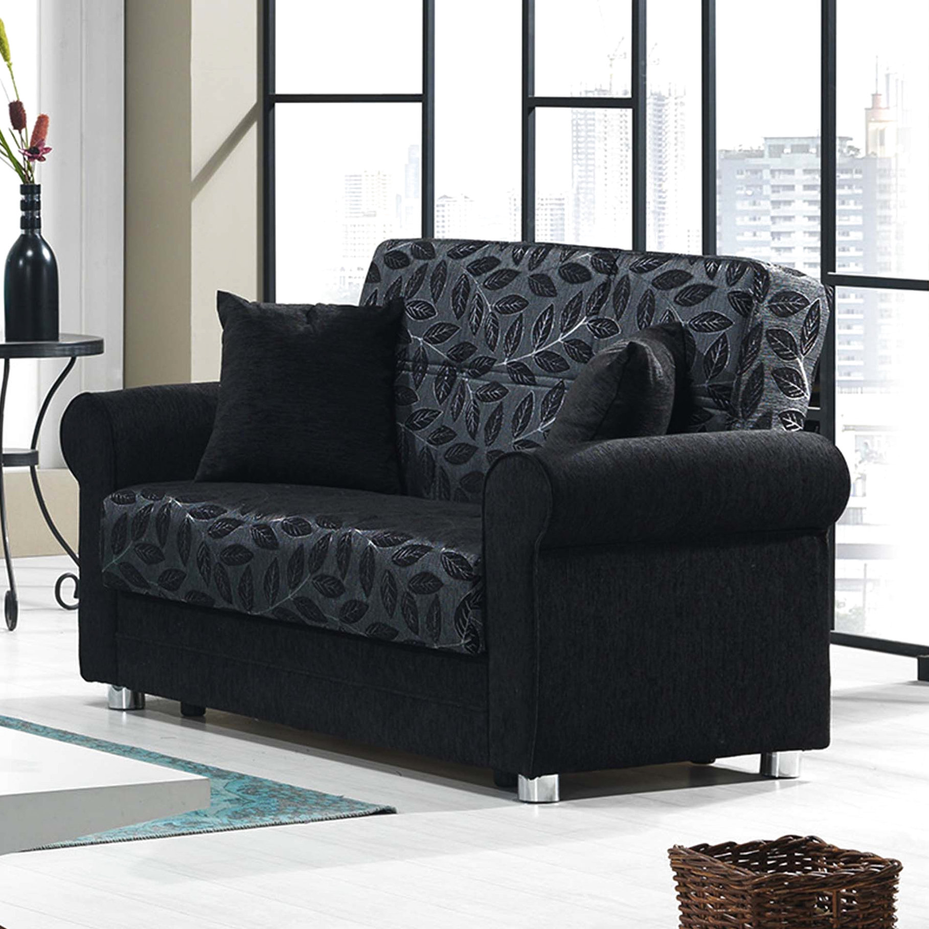Lark Manor™ Collection With Storage In Black. Chenille Seat Cushions ...