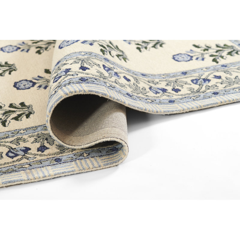 Momeni Cotswold Traditional Hand Tufted Wool Blue Area Rug 2'6" X 8 ...