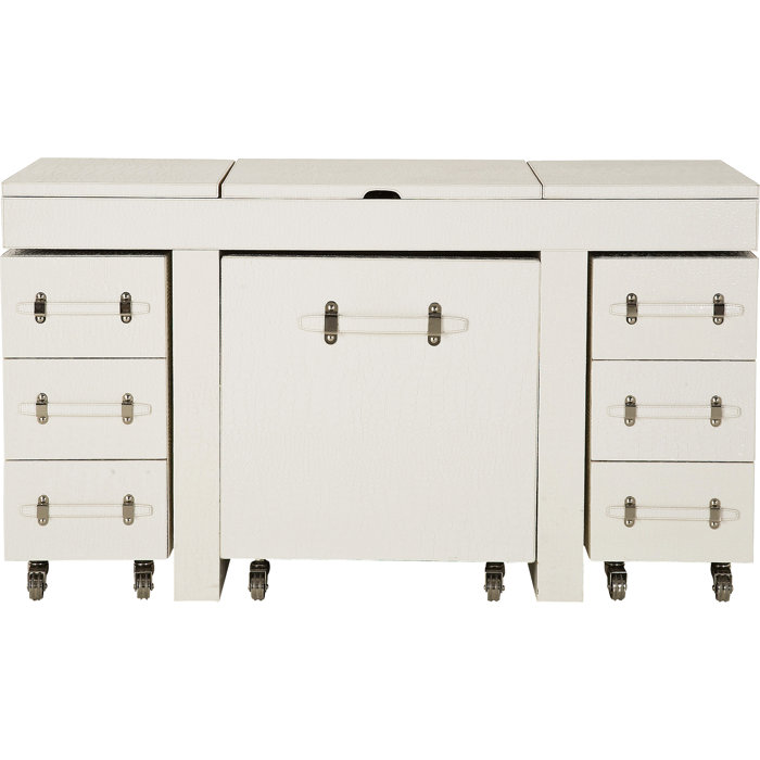 KARE Design Schminkkombination Diva Croco White | Wayfair.co.uk