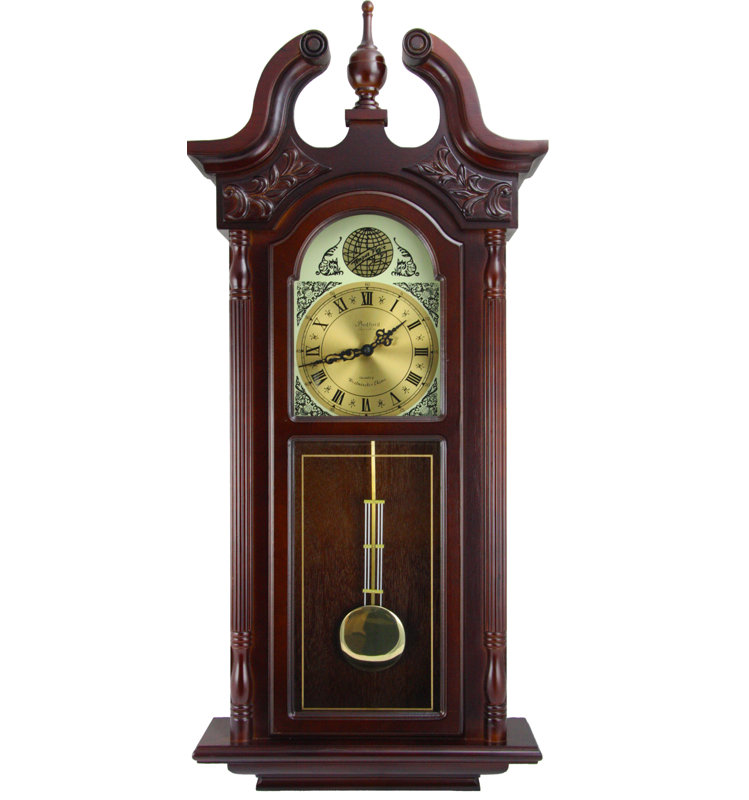 Bedford Clocks Grand Colonial Chiming 6.5" Wall Clock & Reviews | Wayfair