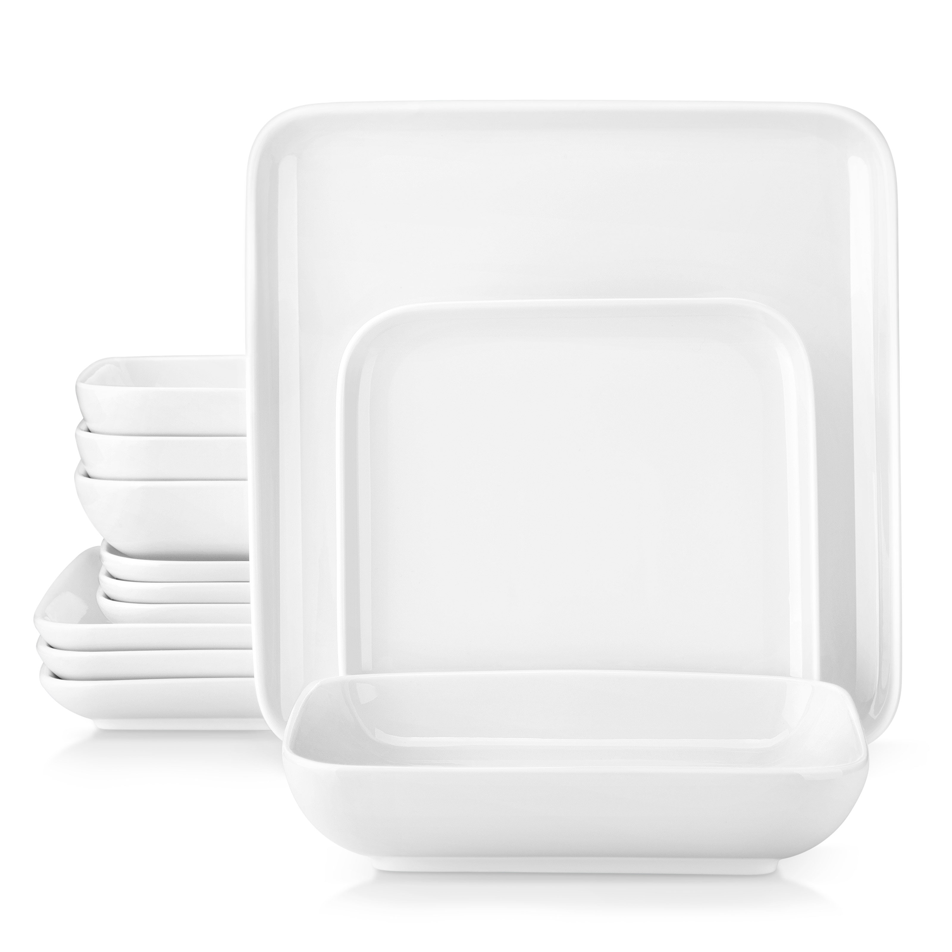 Wrought Studio Christenia 12 Piece Porcelain Dinnerware Set Service For ...
