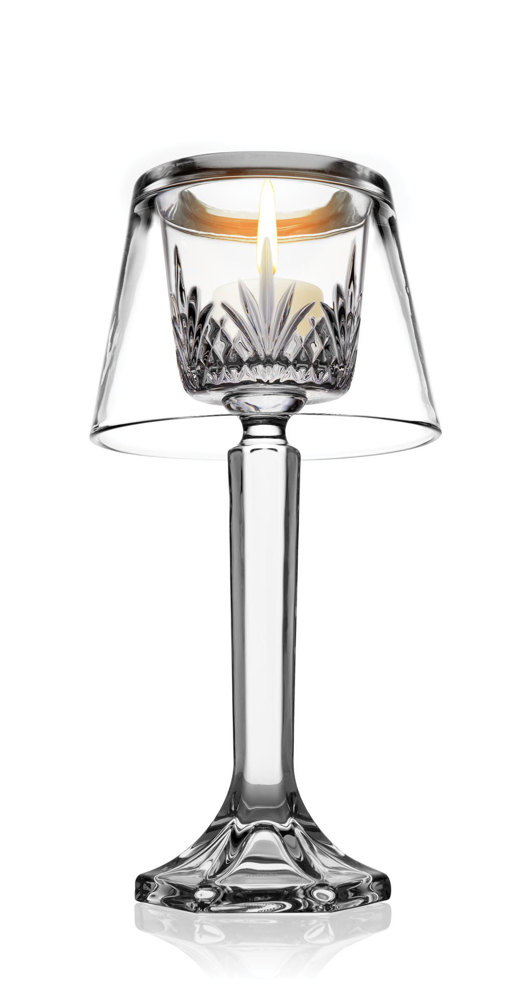 Godinger Silver Art Co Dublin Crystal 9.76" Lead Free Crystal Tabletop ...