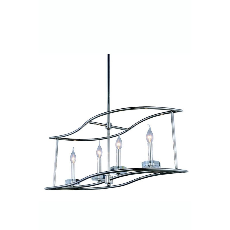 Brayden Studio® Simental 4 - Light Kitchen Island Linear Pendant ...