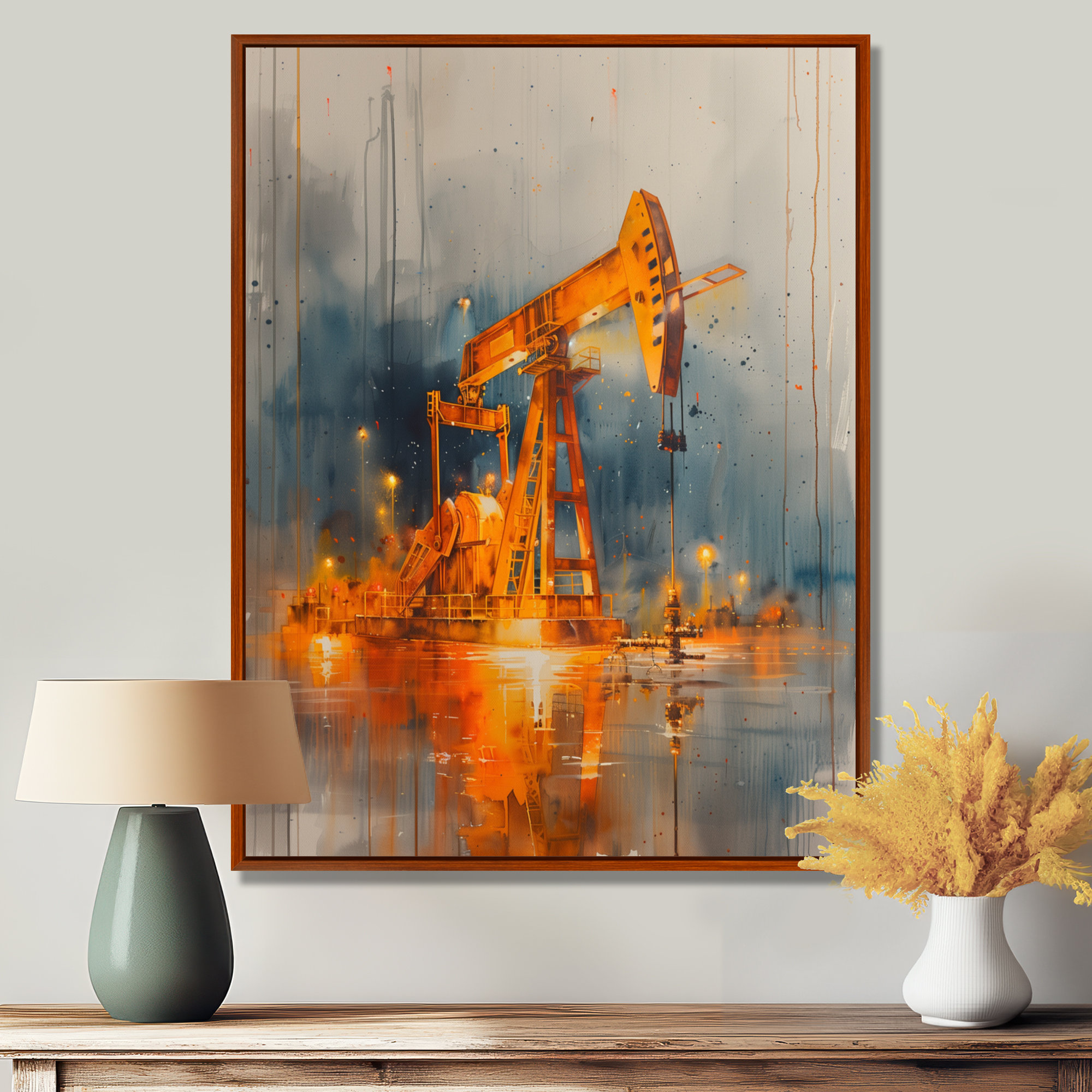 Williston Forge Orange Grey Fueling The Future Oil Rig II - Oil Rigs ...