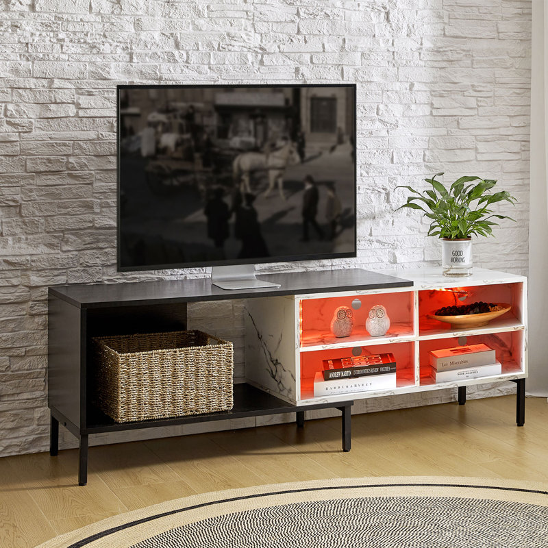 Wrought Studio™ Marna Modern Expandable Tv Stand With Adjustable Length ...
