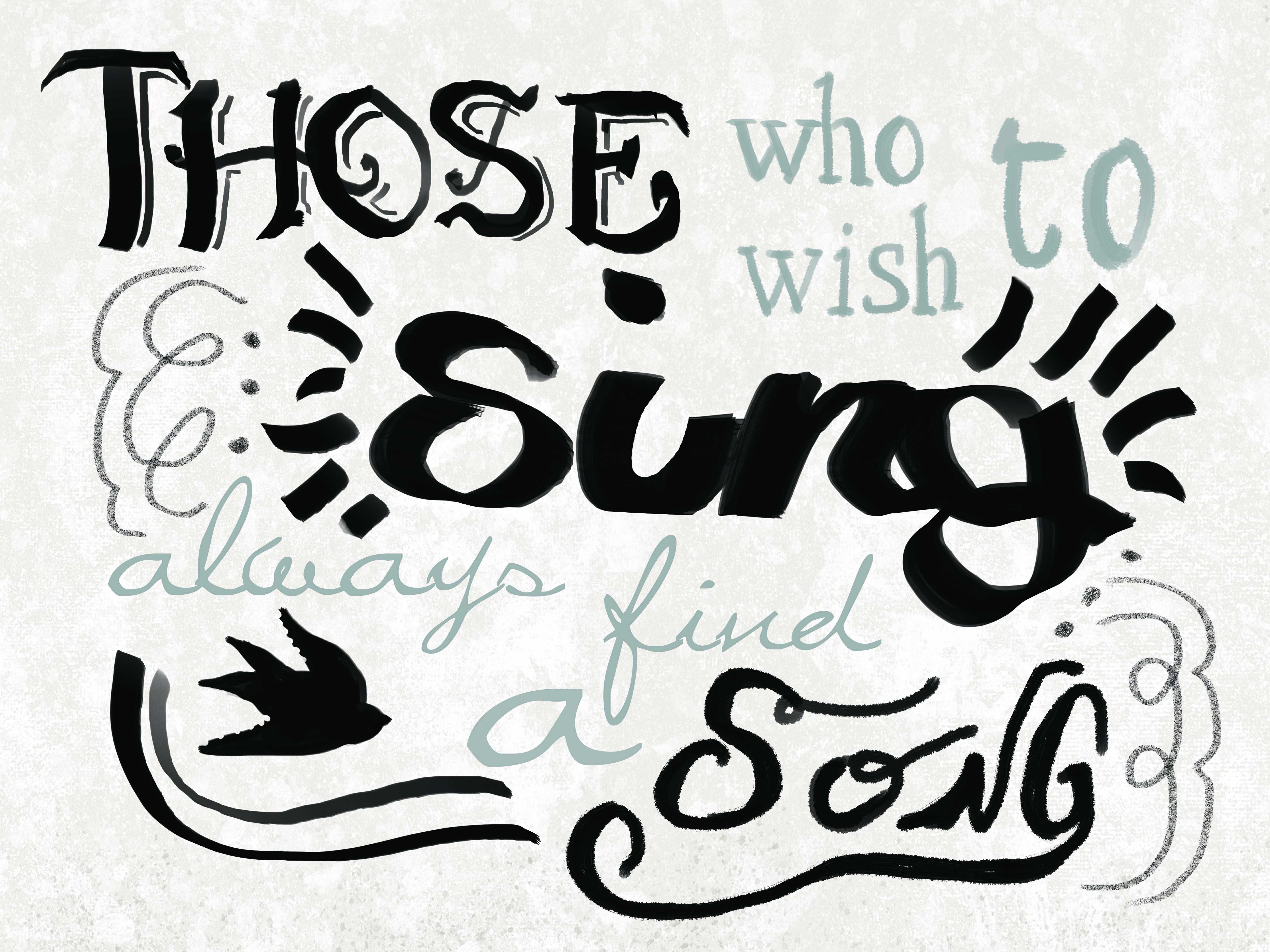 Trinx Those Who Sing - Wrapped Canvas Print | Wayfair