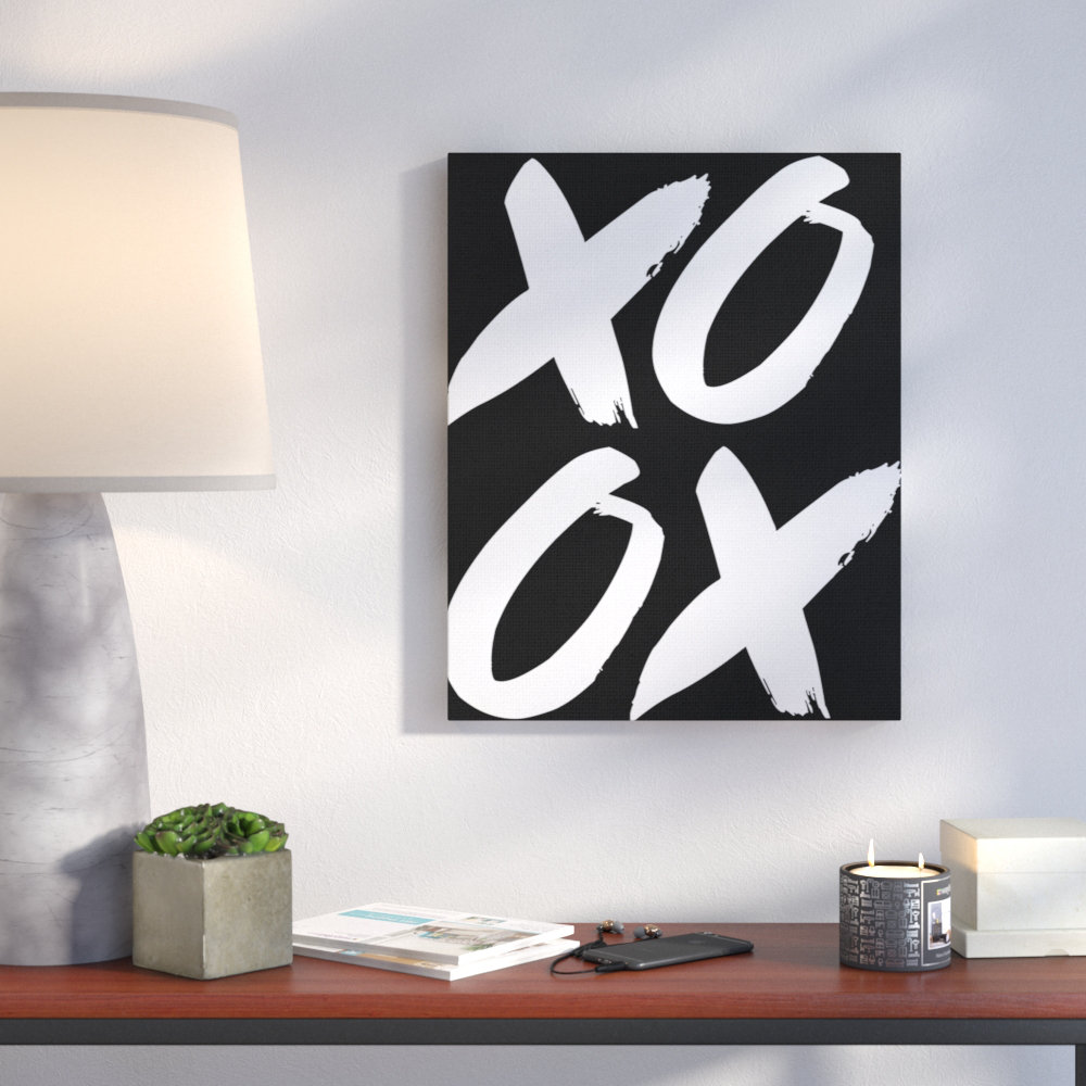 Ebern Designs XOXO Canvas Wall Art by House of Lulu & Reviews | Wayfair