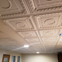 uDecor Royal 23.75'' L x 23.75'' W Textured Vinyl Ceiling Tile In White ...