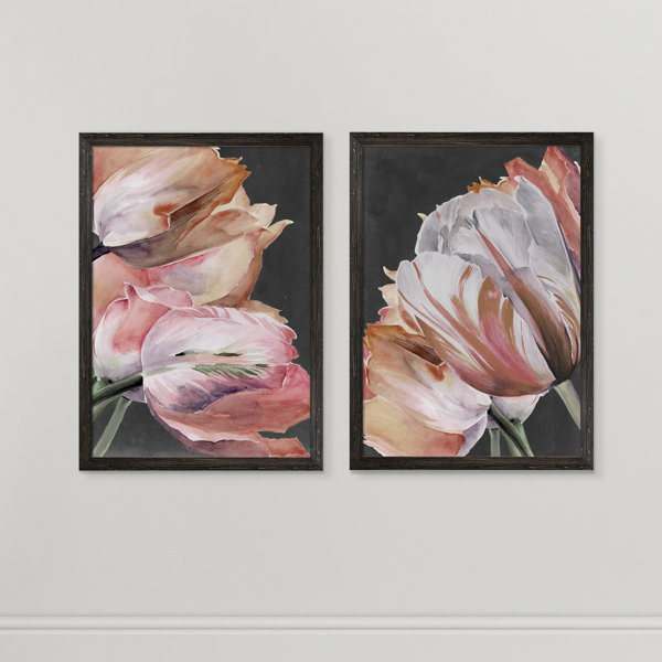 Red Barrel Studio 'Pastel Parrot Tulips III' by Vincent Van Gogh - 2 ...