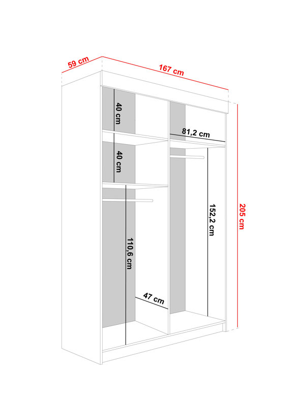 Latitude Run Wardrobe | Wayfair.co.uk