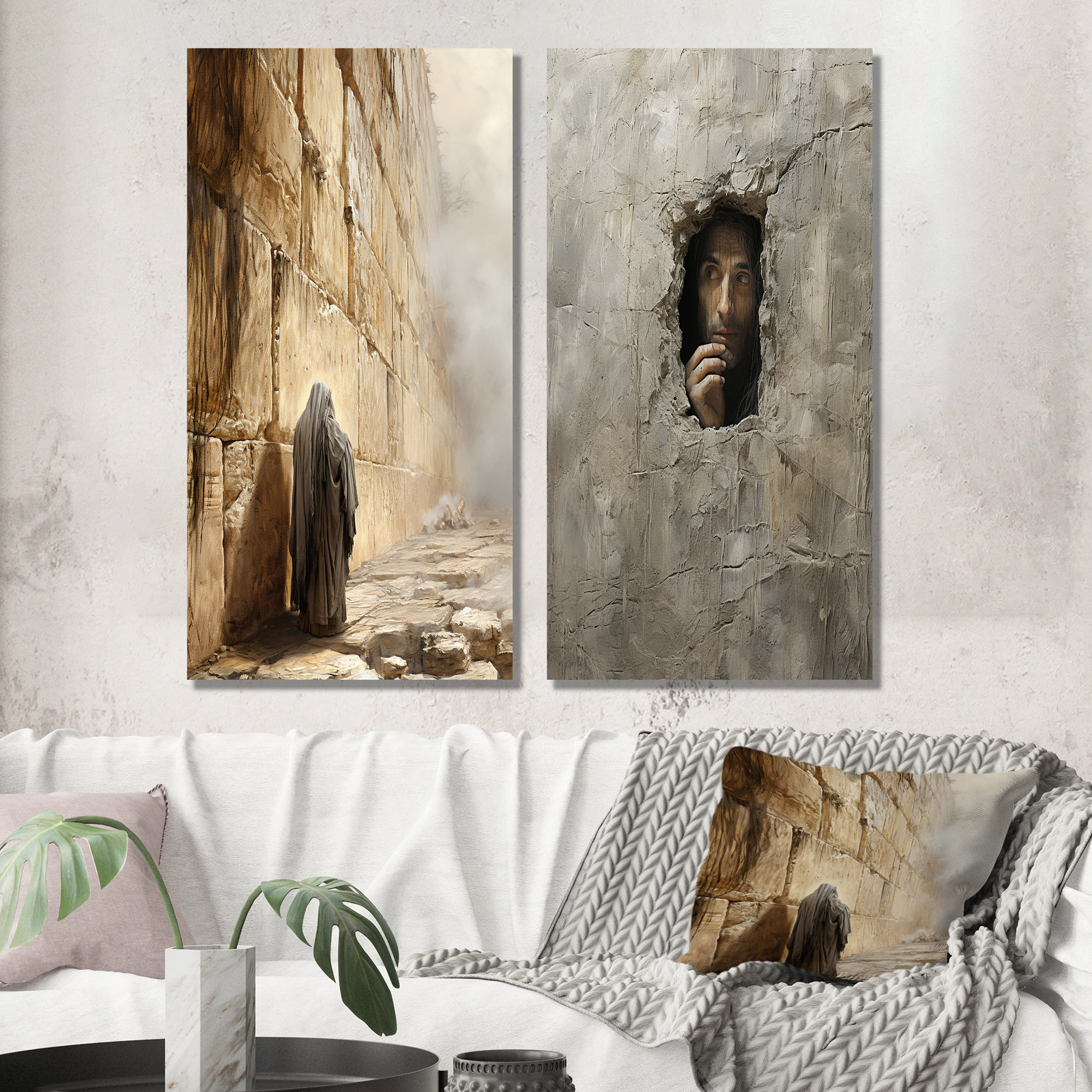 Astoria Grand Judaism Wailing Stone Wall Wonder - Judaism Wall Art ...