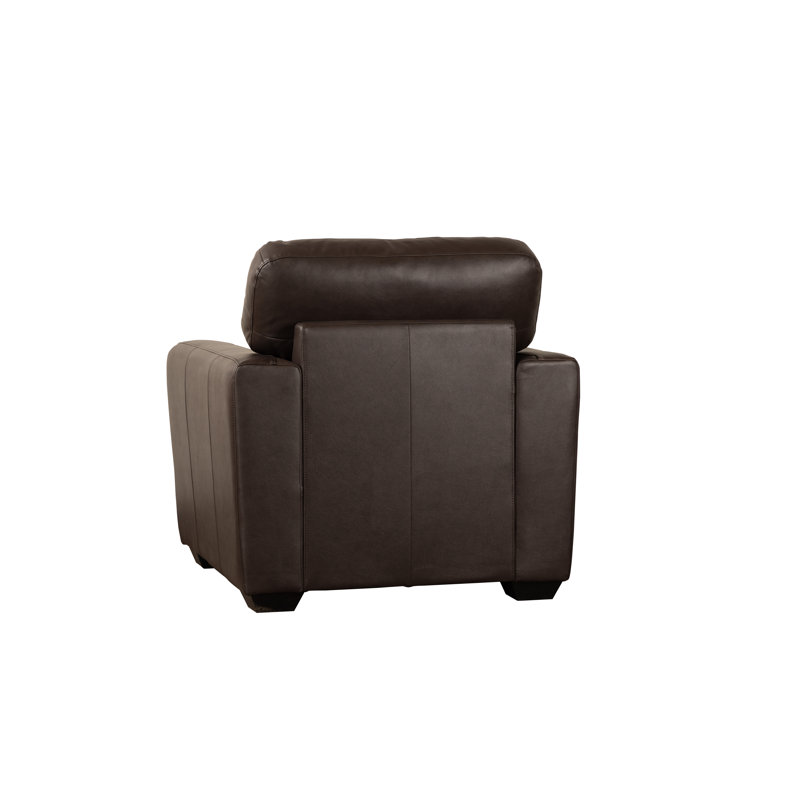 Wade Logan® Raymer Leather Club Chair | Wayfair