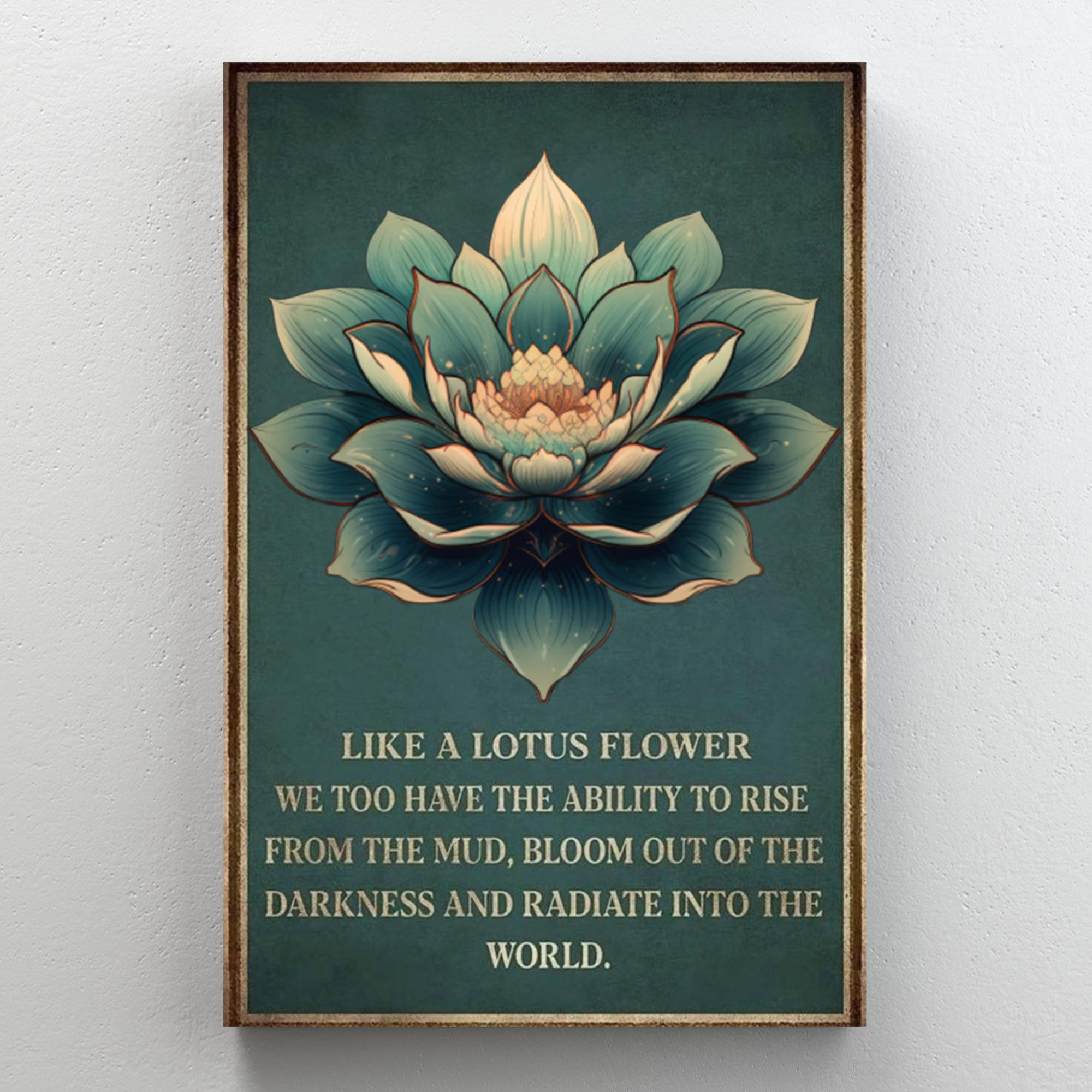 Trinx Houlberg Like A Lotus Flower On Canvas Graphic Art | Wayfair