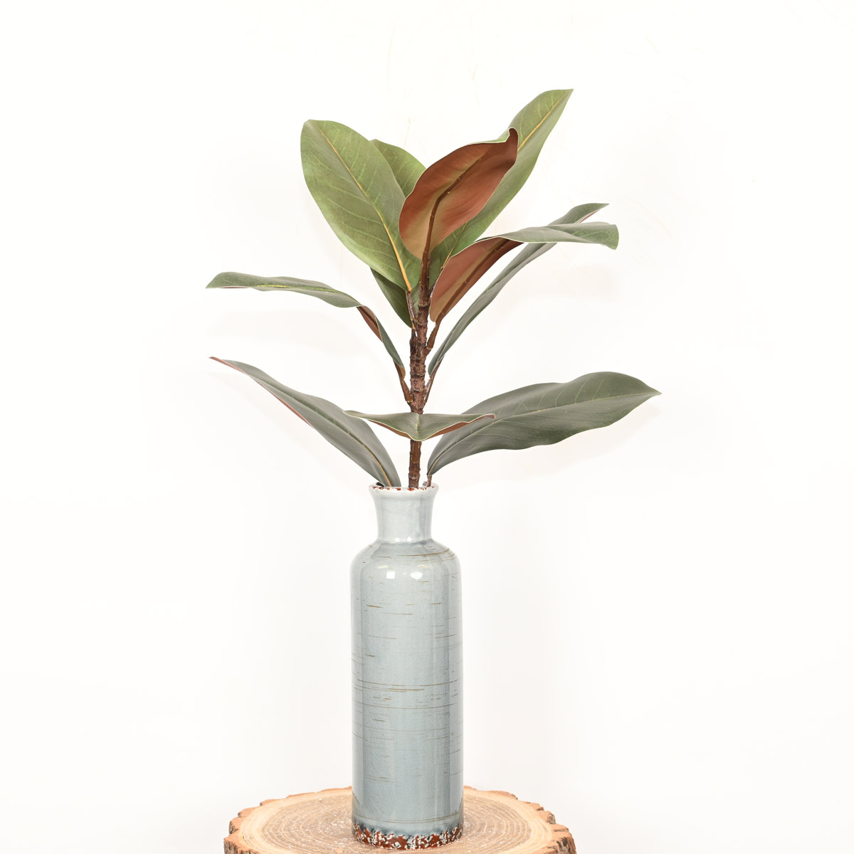 Ophelia & Co. 24" Artificial Greenery Magnolia Leaves Branch In Vase ...