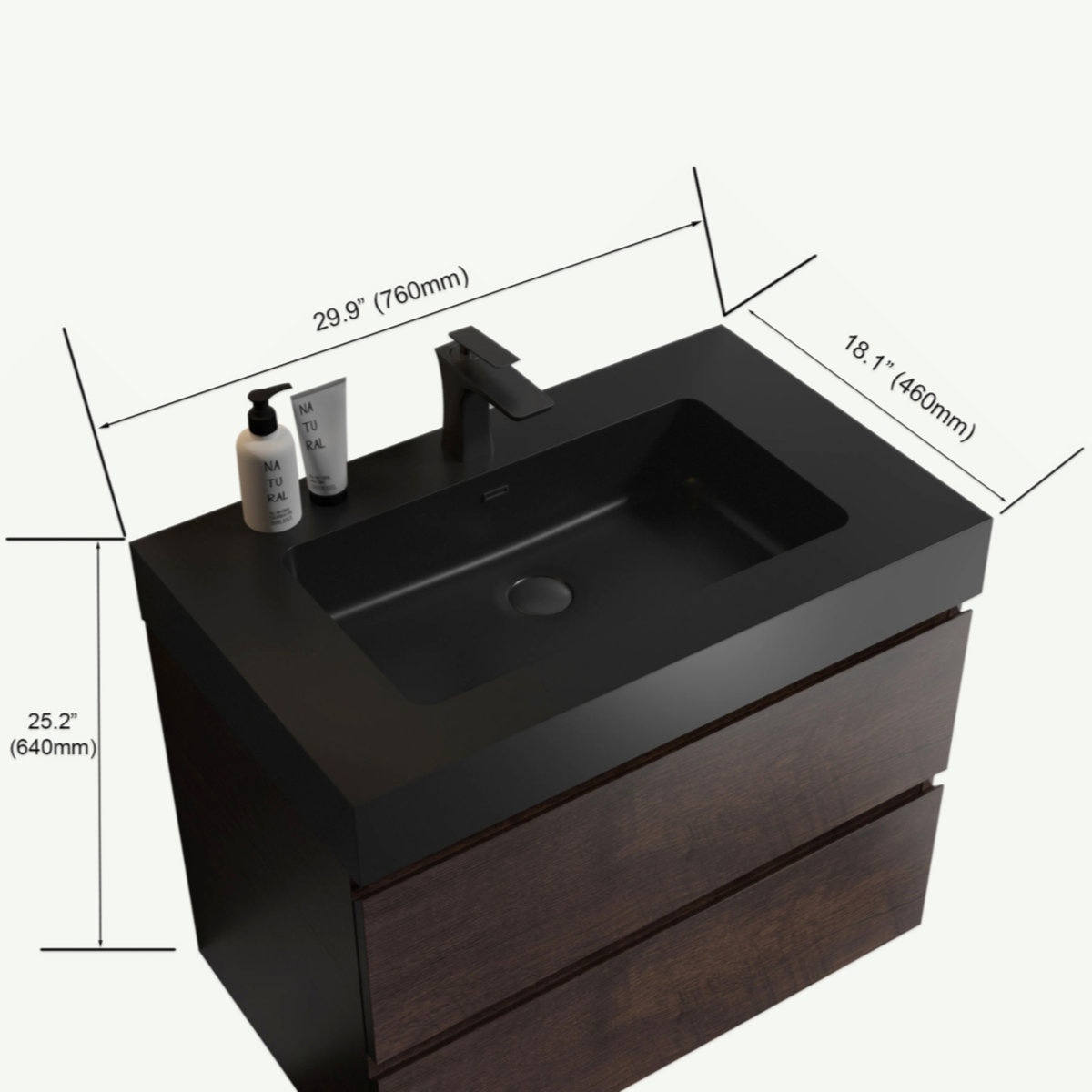 Ebern Designs Integrated Engineered Quartz Basin Without Drain And ...