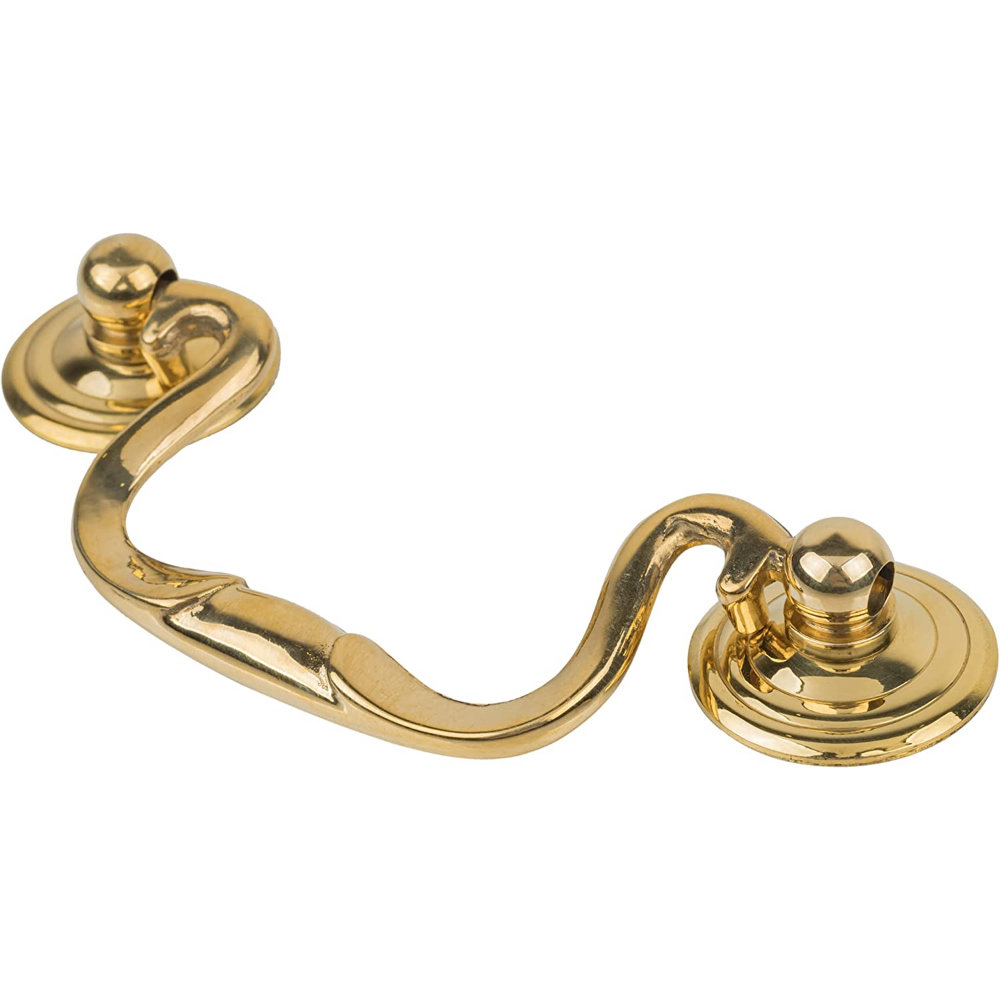 UNIQANTIQ HARDWARE SUPPLY Swan Neck Drawer Bail Pull (Centers: 3 ...