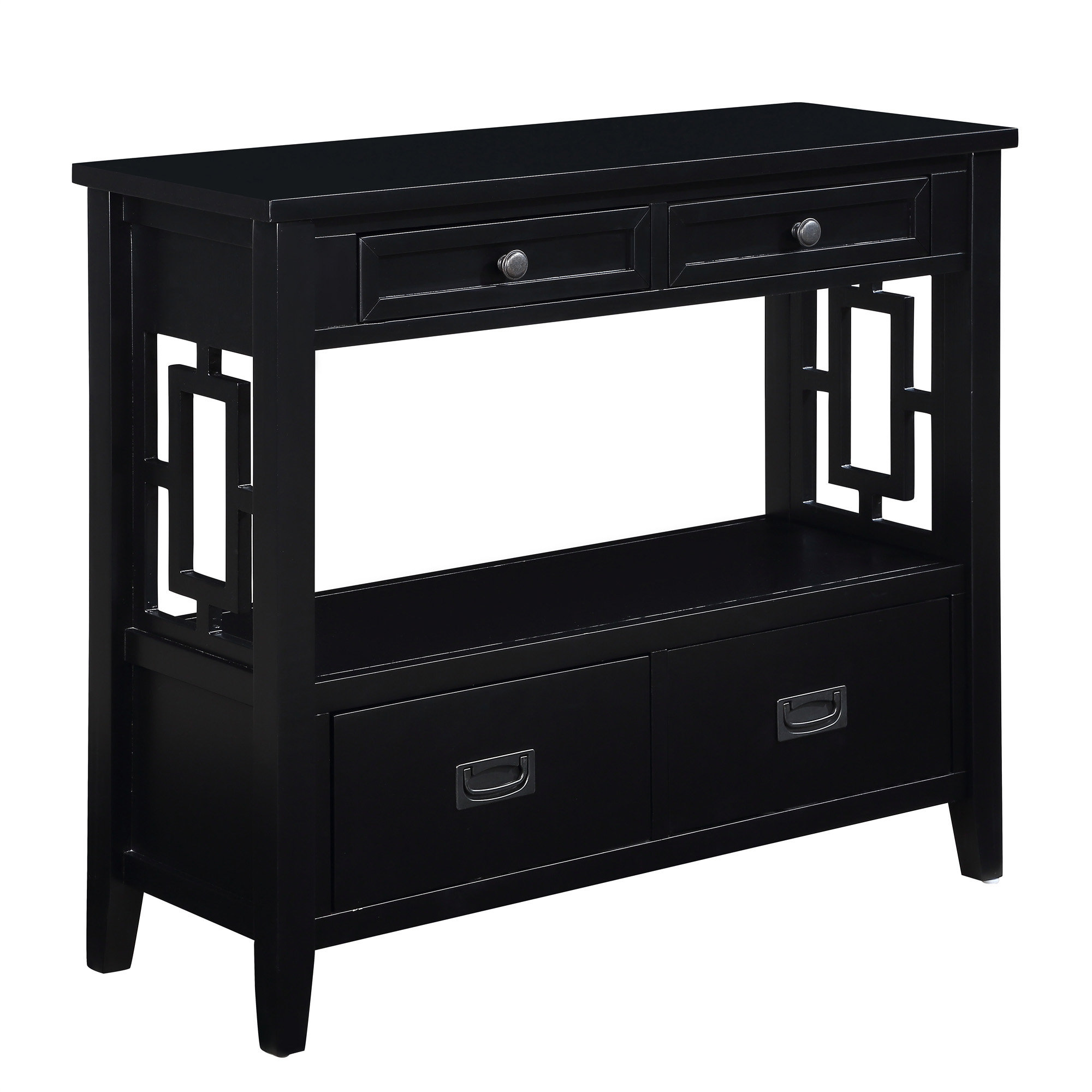 Ophelia & Co. 36'' Farmhouse Pine Wood Console Table Entry Sofa Table ...