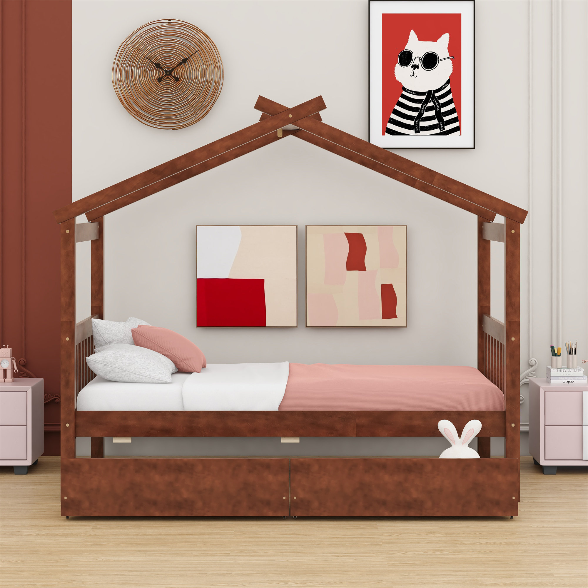 Harper Orchard Elsbernd Slat Storage Bed | Wayfair