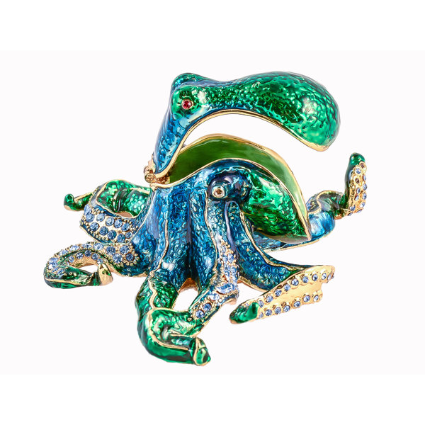 Breakwater Bay Emborough Octopus Trinket Box Figurine & Reviews | Wayfair