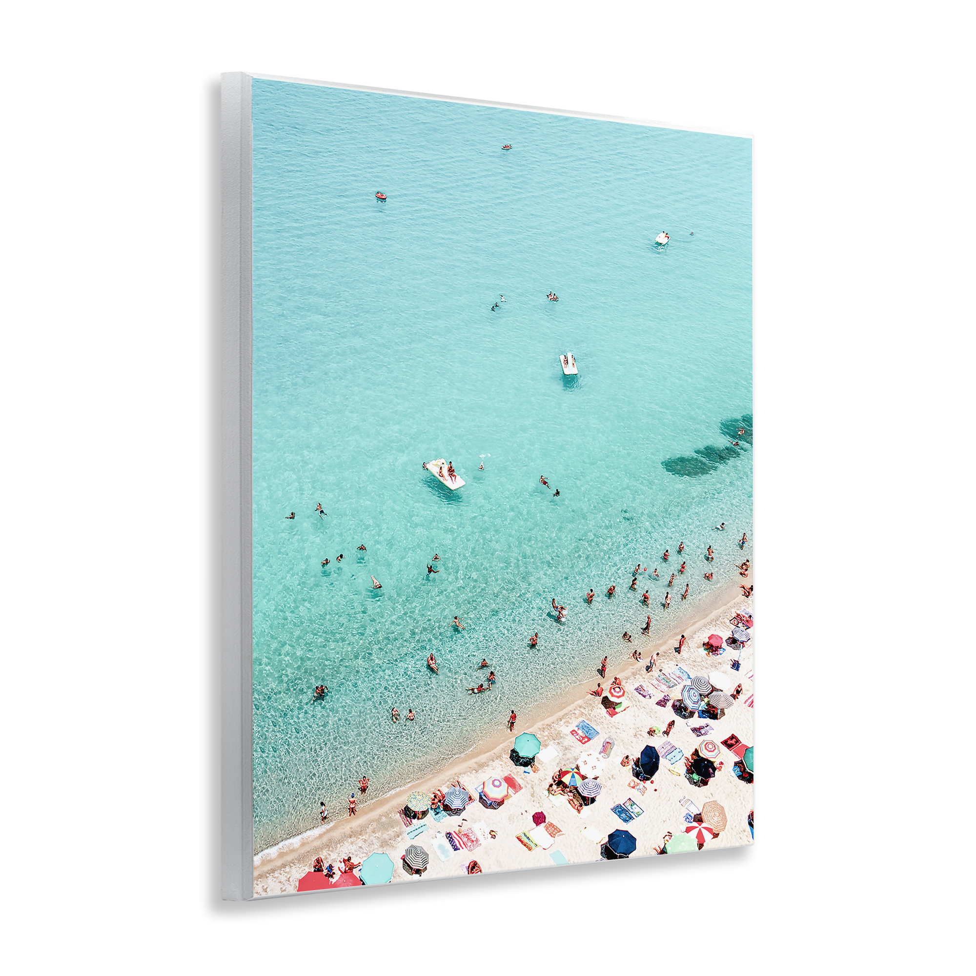 Highland Dunes Busy Beach View Wall Plaque Art by Sisi and Seb | Wayfair