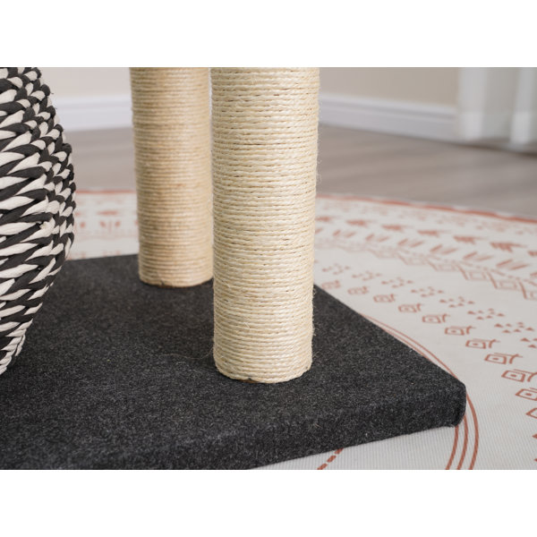 PetPals 49" Handwoven Cat Tree with Feather Toy & Reviews | Wayfair