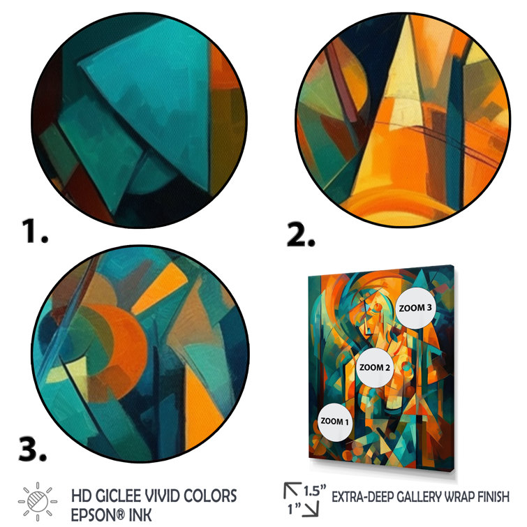 Wrought Studio Abstracting The Cubist Form V - Abstract Cubism Wall ...