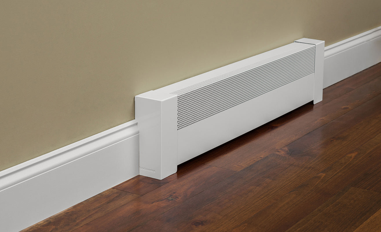Baseboarders Basic Series Steel Easy Slip-On Baseboard Heater Cover ...