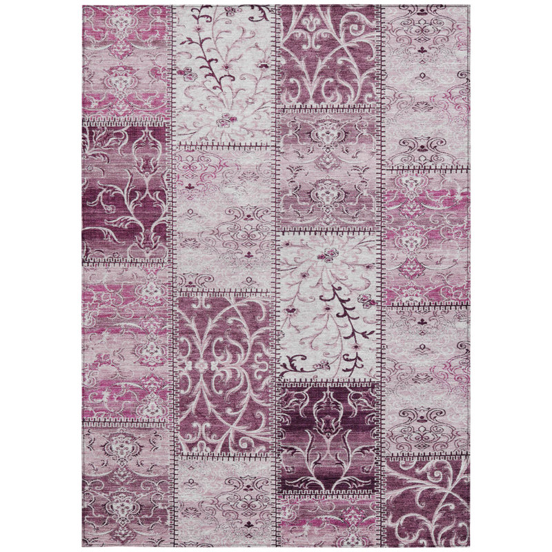 HomeRoots Rectangle Machine Woven Area Rug | Wayfair